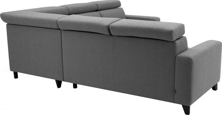 Casarredo - Komfort nábytek Rohová sedací souprava BRIANA rozkládací s úložným prostorem, pravá, látky A1 | potah: gemma 72,barva: N4 ořech