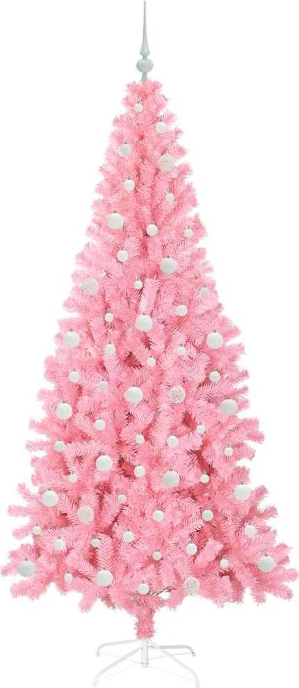 Vánoční stromeček Růžová 210 cm PVC 3396441
