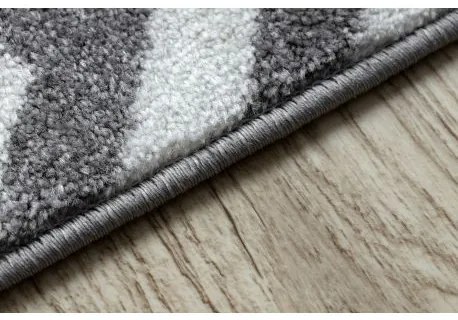 Kulatý koberec SKETCH F561 Cik cak, šedo bílá velikost 180x270 cm | krásné koberce cz