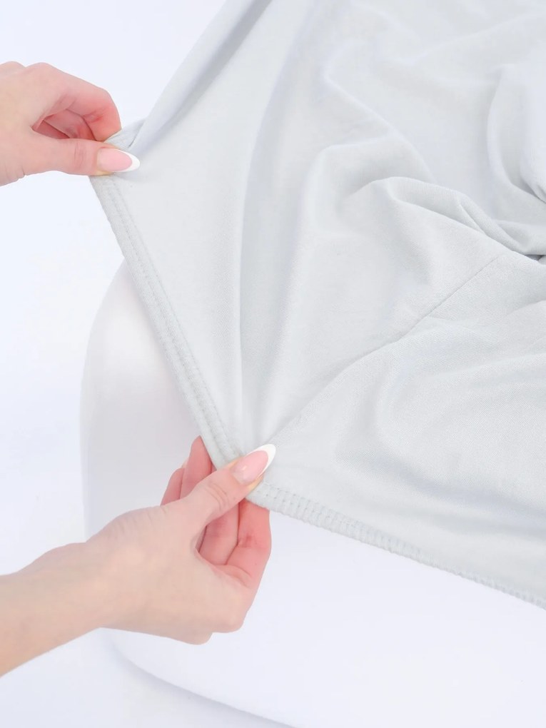 MK Lůžkoviny Jersey prostěradlo Classic 140 x 200 cm – světle šedá