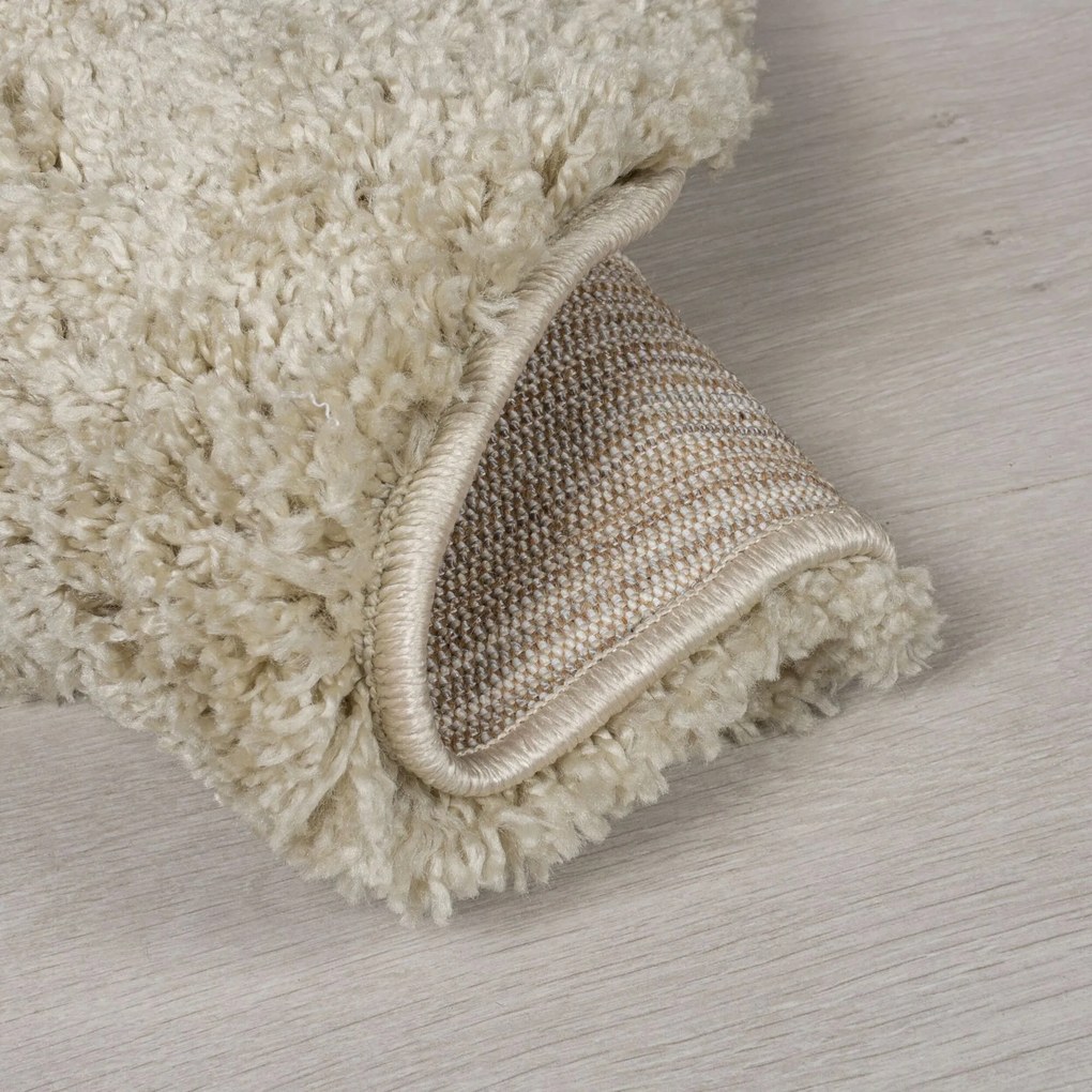 Flair Rugs, Kusový koberec Shaggy Teddy Natural, 120x170, béžová, ložnice