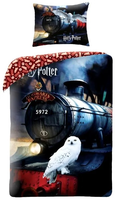 HALANTEX Povlečení Harry Potter Express Bavlna, 140/200, 70/90 cm