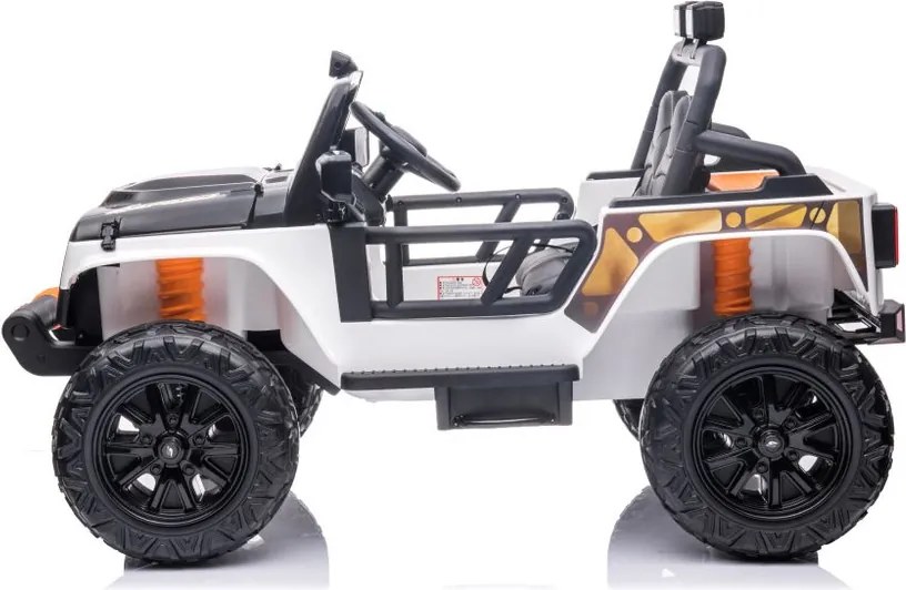 LEAN CARS Elektrické autíčko XB-1118 LED dálkové ovládání bílé