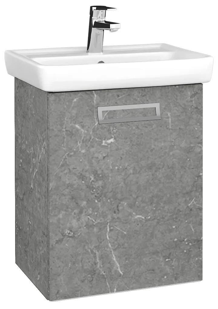 Dřevojas Koupelnová skříň DOOR SZD 50 Varianta: N07 Stone / Úchytka T02 / N07 Stone / Levé