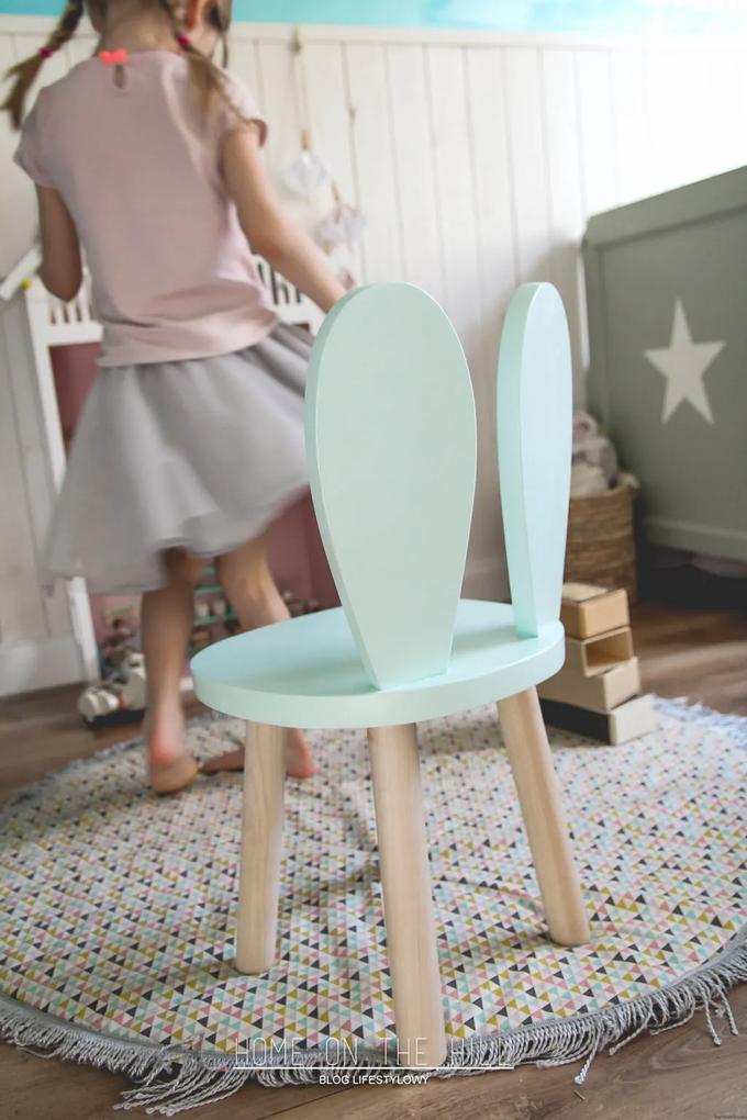 Dřevěná dětská židle Bunny - standard