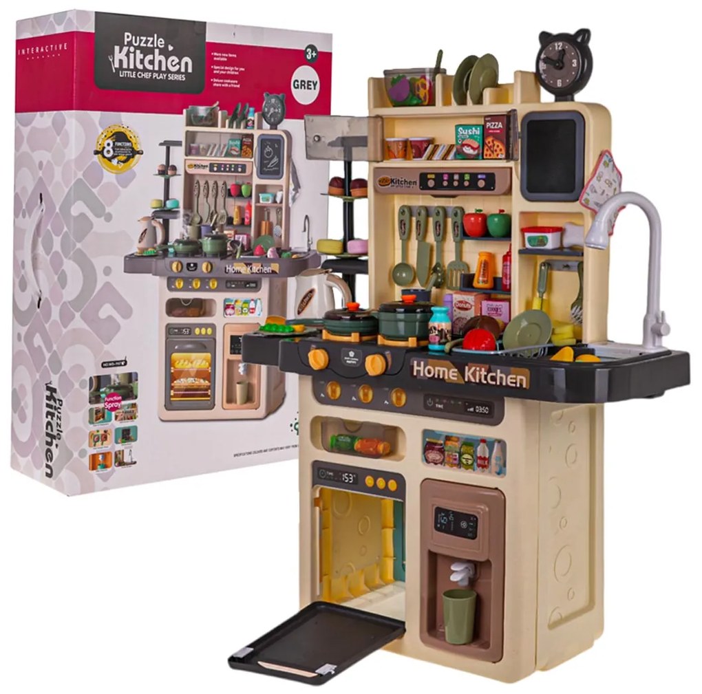 RKToys Dětská kuchyňka s vodou a světly 87 dílů