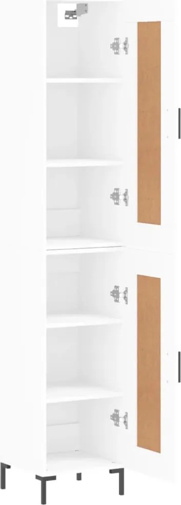 Skříň highboard bílá 34,5 x 34 x 180 cm kompozitní dřevo 3200449