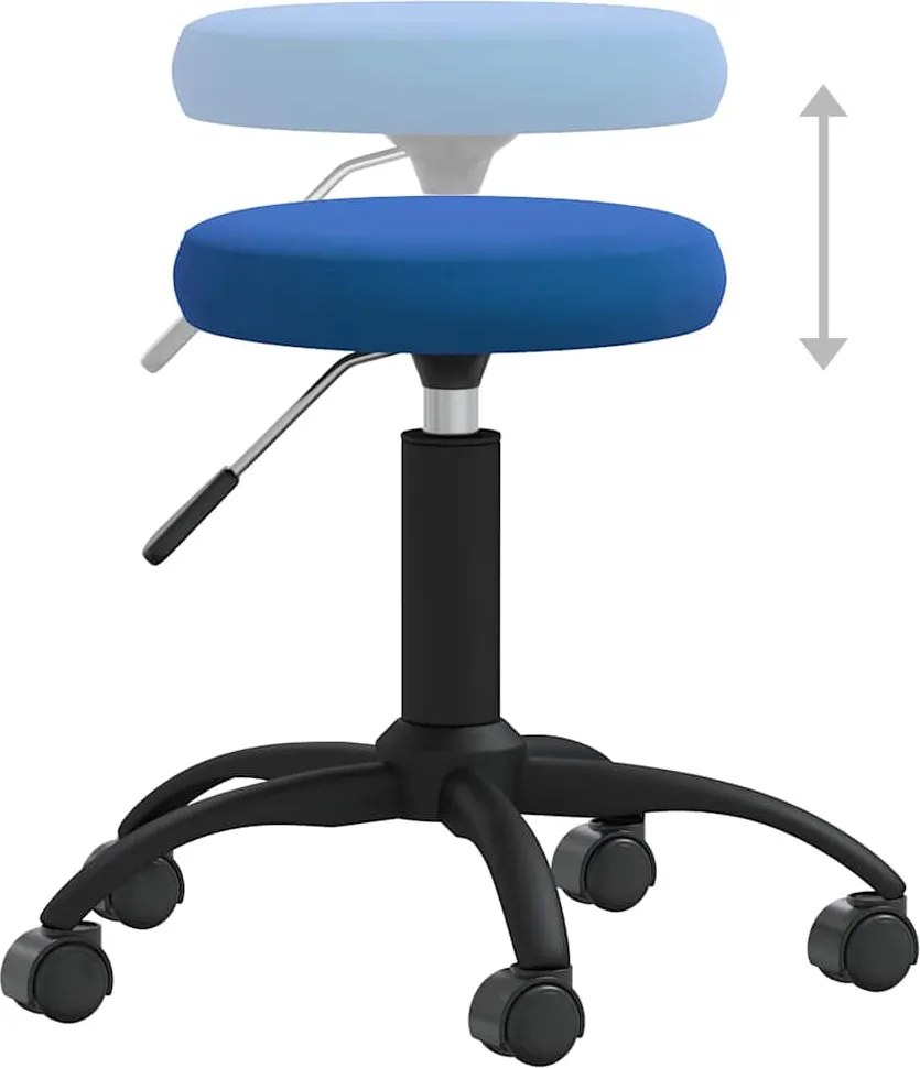 Jídelní židle modrá samet 3085731
