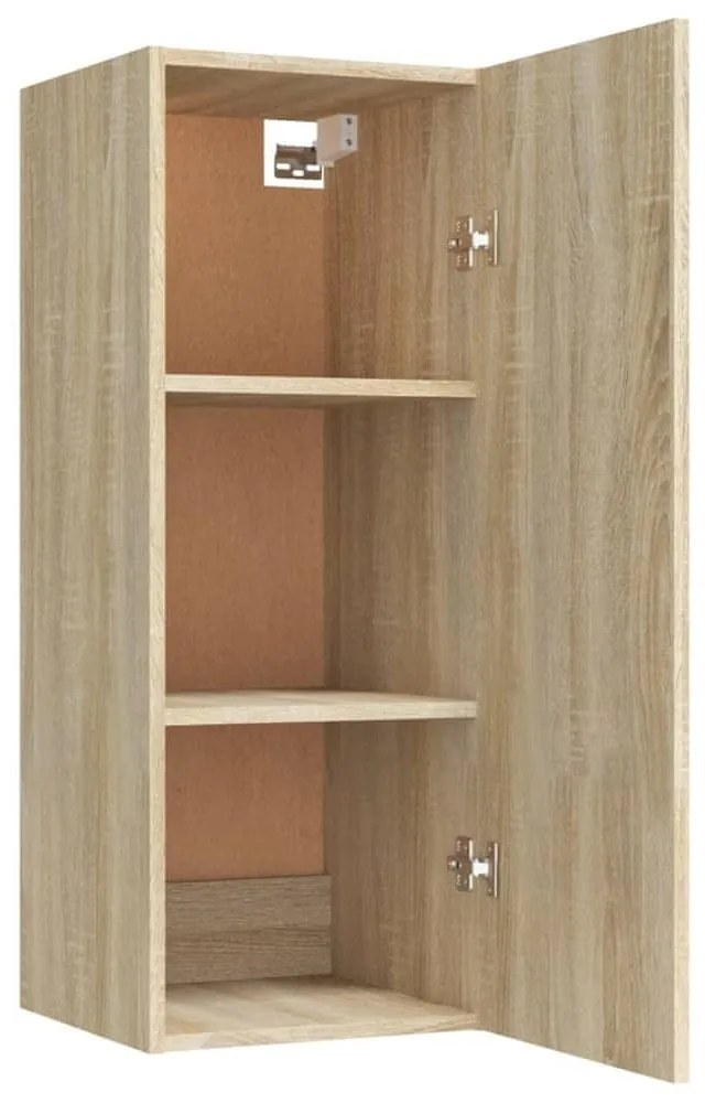 Petromila Nástěnná skříňka dub sonoma 34,5 x 34 x 90 cm kompozitní dřevo