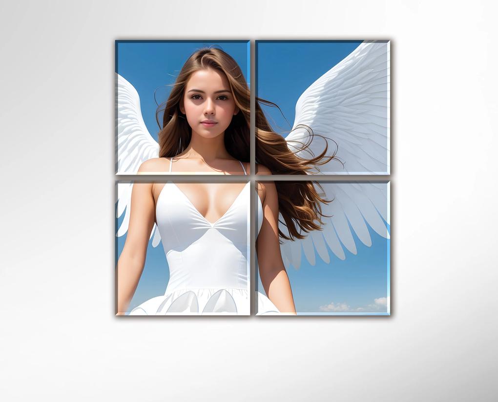 Obraz andělská křídla Rozměry kolekce: pětidílné schody obdélník 200x100 cm