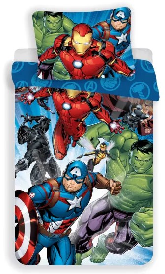 Jerry Fabrics Povlečení Avengers Brands 02 140x200, 70x90 cm