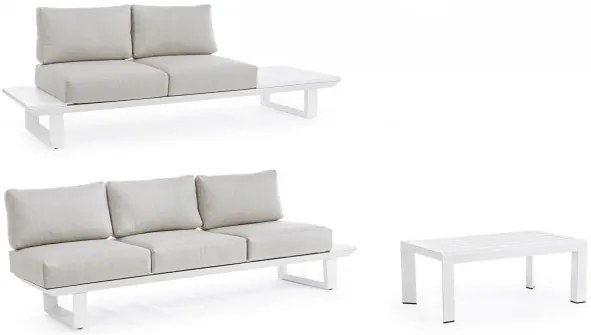 BIZZOTTO Zahradní rohová sestava KONNOR bílá 0662757