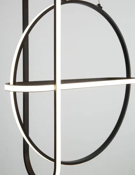 LED lustr Arte 52 černé
