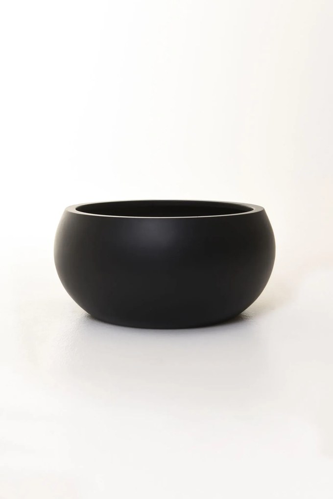 Miska na rostliny MORINO, sklolaminát, výška 21 cm, antracit