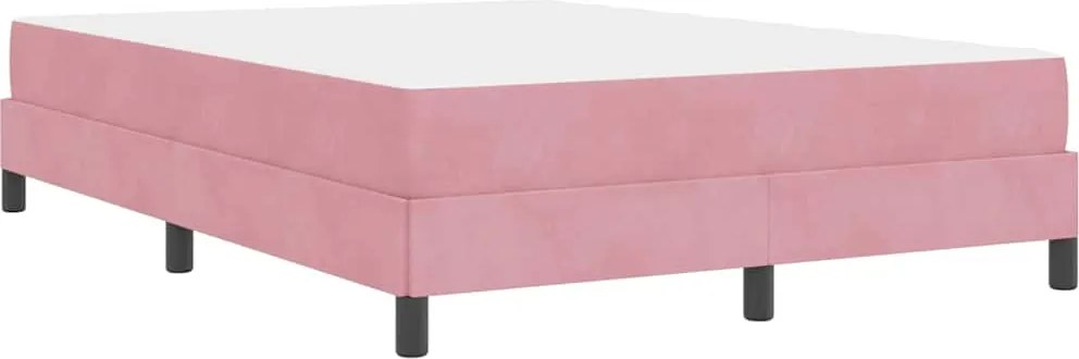 Postel s boxspringem s matrací Růžová 160 x 210 cm textil 3398754