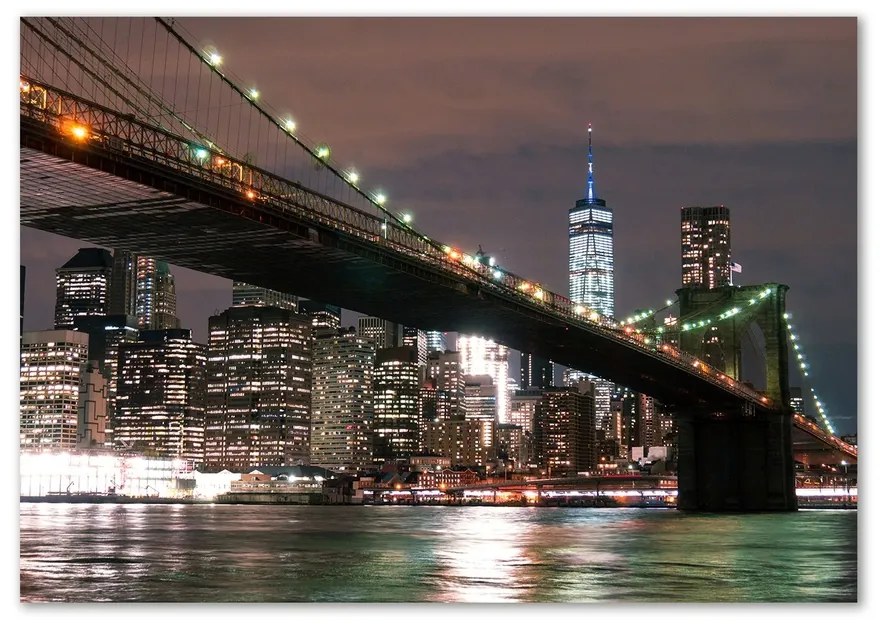 Wallmuralia Foto obraz sklo tvrzené Manhattan New York 100x70 cm
