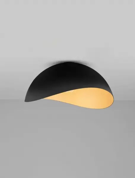 LED černo-zlaté designové stropní svítidlo Opsi 50