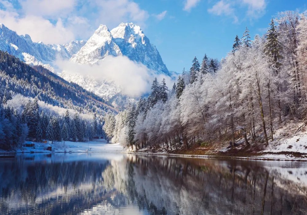 Fototapeta Krajina Hory Zima Omyvatelný vlies 180x120