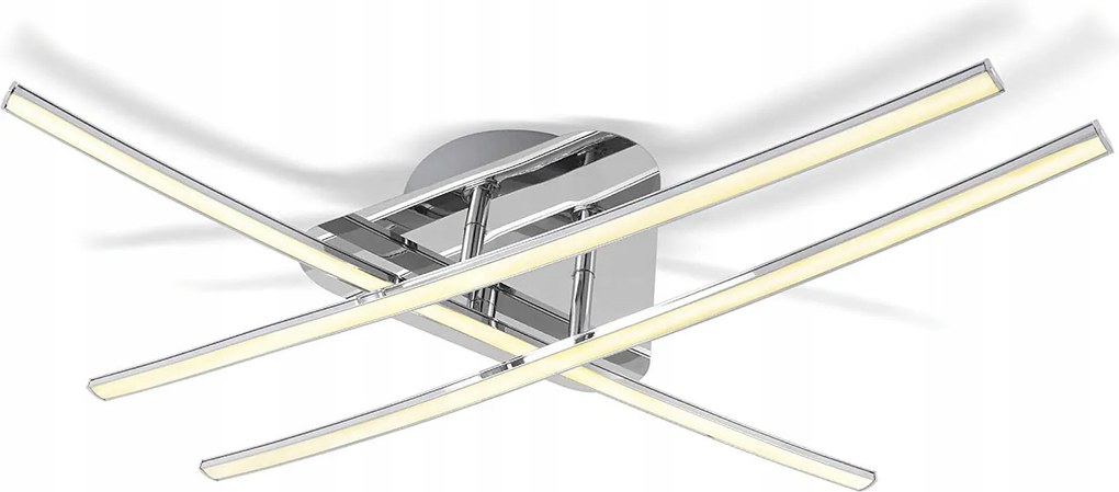 stropní svítidlo Led chrom 24W 2400lm obývací pokoj ložnice 3-bodová moderní