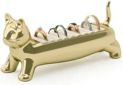 Šperkovnice na prstýnky Ali Cat Brass Umbra