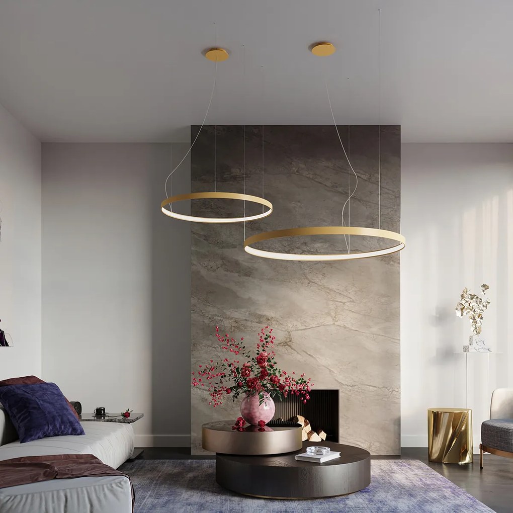 Závěsné LED svítidlo Rio 110, 1x LED 70w, 3000k, g