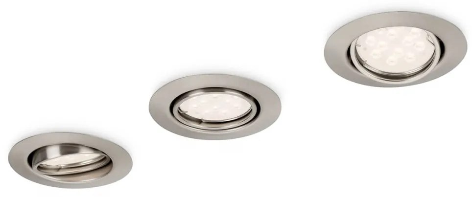 Philips Philips 59163/17/16 - SADA 3x LED Koupelnové svítidlo MYLIVING TAURUS GU10/2W P1871