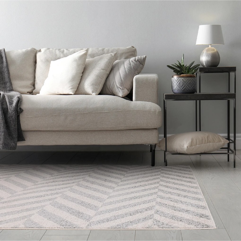 Tribeca Design Kusový koberec Jars Grey Chevron Rozměry: 120x170 cm