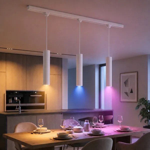 Philips - LED Stm. lustr na lanku v lišt syst EASYLINK 3xGU10/4,7W/230V 1m bílá