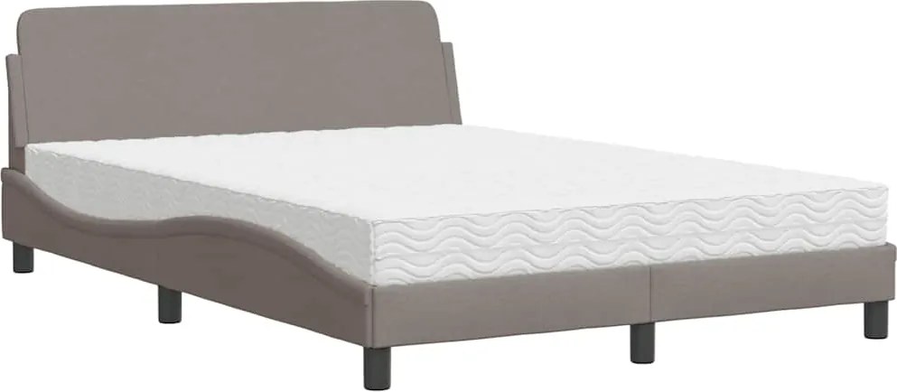 Postel s matrací Dover taupe 120 x 200 cm textil 3208368