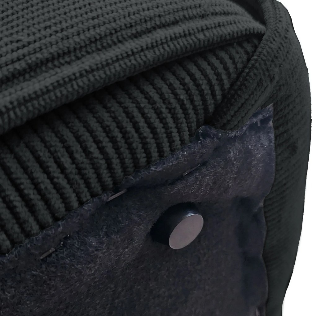 Taburet Forinta manšestr – tmavě šedá