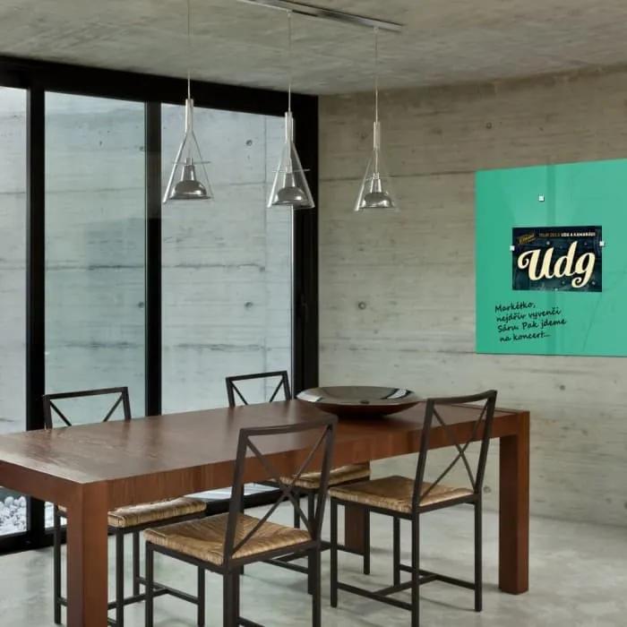 Zelená veronesova skleněná pracovní a kancelářská tabule Smatab® - 100 × 200 cm