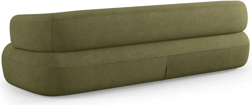 Zelená pohovka z textilie bouclé 200 cm Jenny – Micadoni