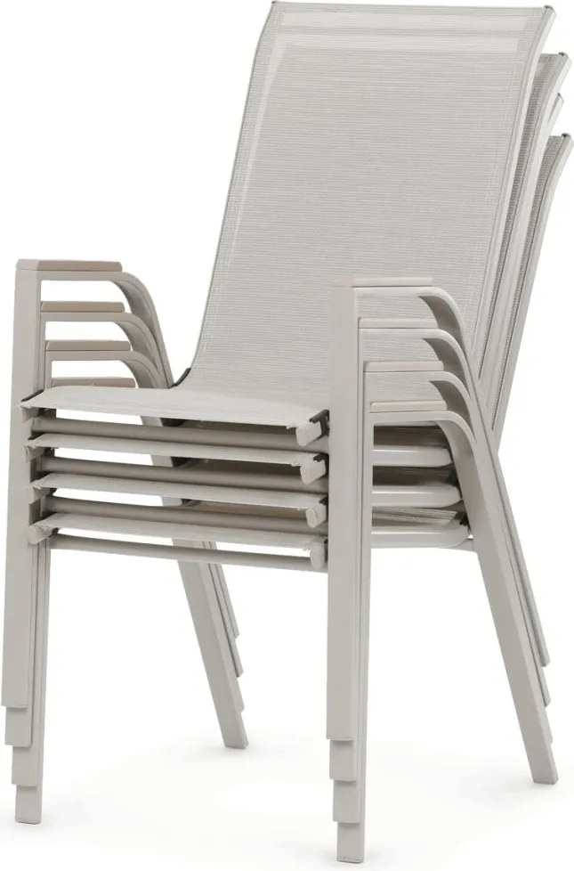 Vikio Zahradní jídelní set 150x90 pro 6 osob bežová AZS156BE-6