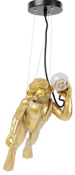 Animal Diver Monkey visící lampa zlatá