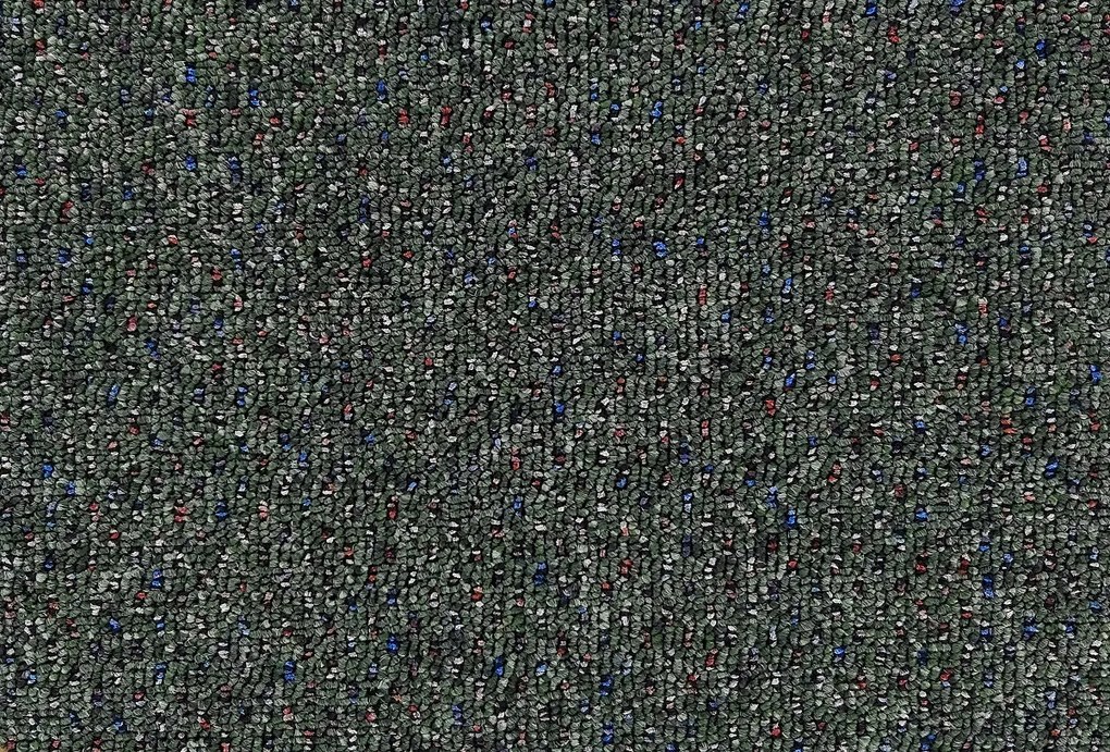 Timzo, Metrážový koberec New Techno 3547 zelené, zátěžový, na míru, šíře 4m, zelená, ab (mřížka), chodba / předsíň