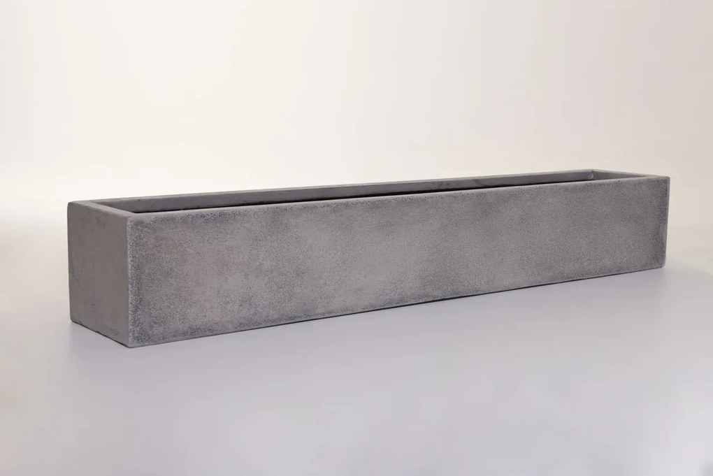 Truhlík FLOBO, sklolaminát, šířka 100 cm, šedá - beton design, outlet