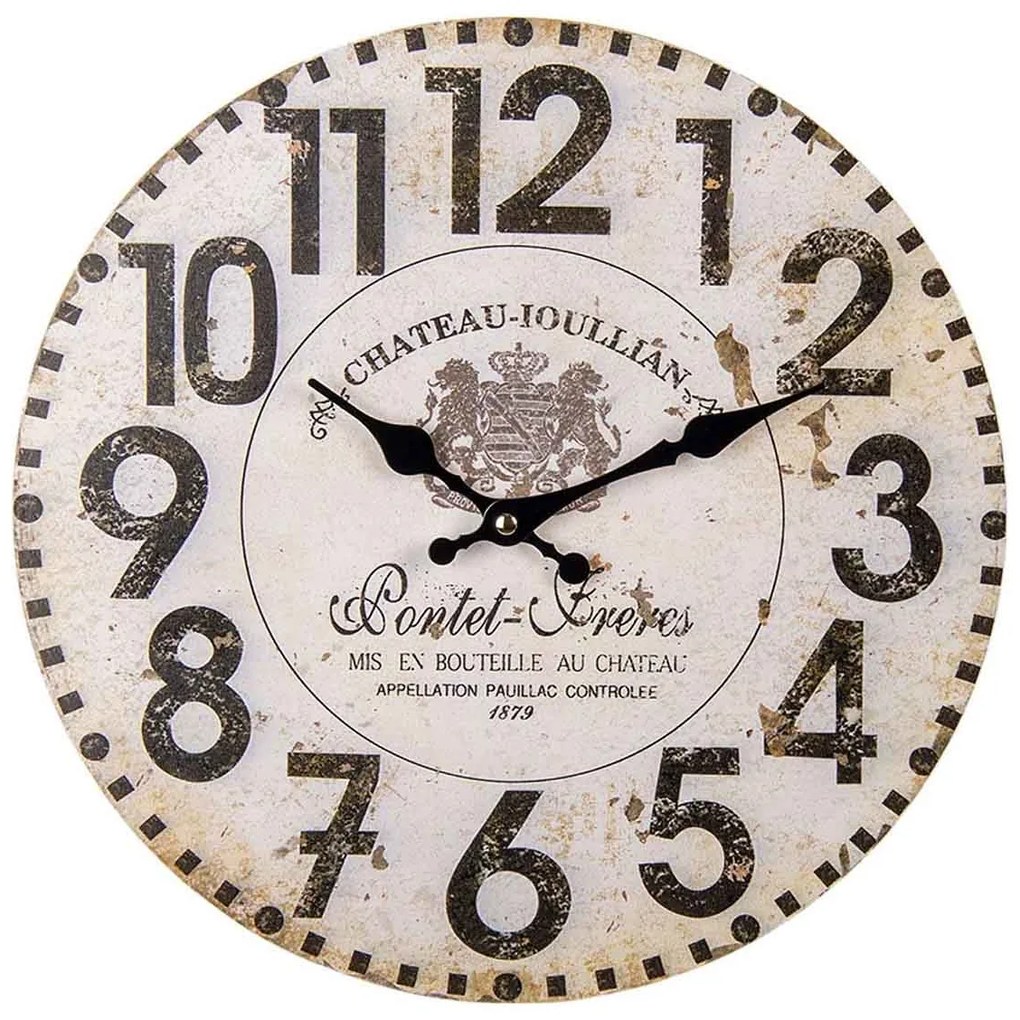 Clayre & Eef Nástěnné hodiny Chateau Ioullian, 34 cm