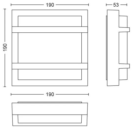 Philips 17394/93/P0 - LED Venkovní nástěnné svítidlo PETRONIA LED/12W IP44