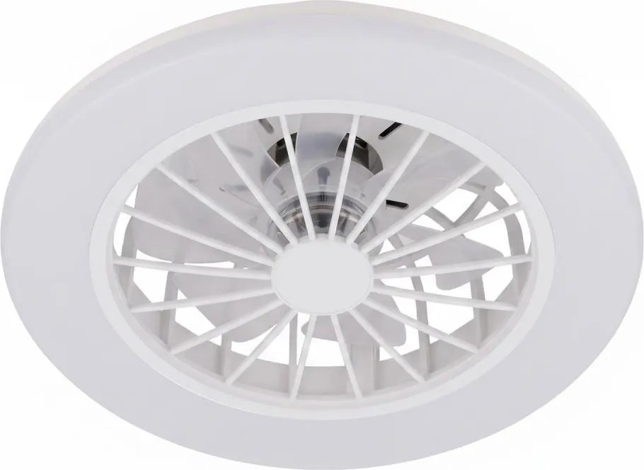Brilo - LED Stmívatelný stropní ventilátor PAFO LED/24W/230V 3000-6500K bílá+DO
