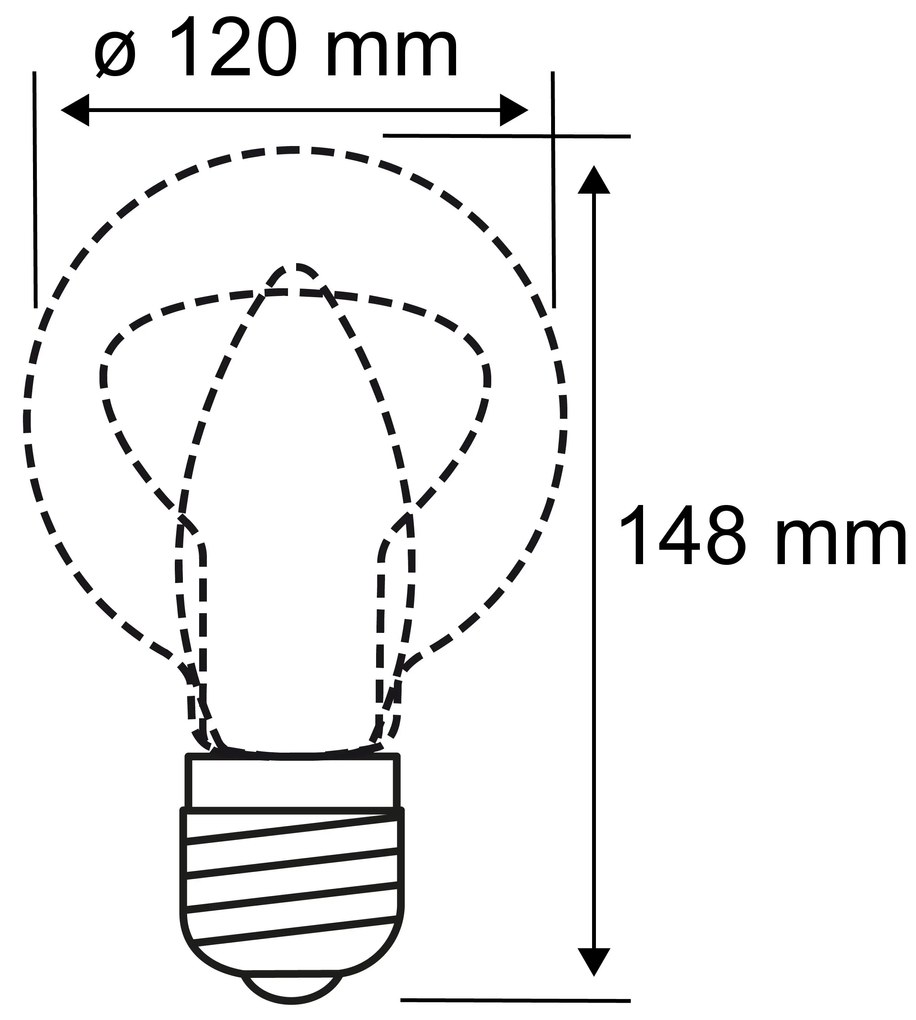 Paulmann 28737 Grow Green, LED žárovka na podporu růstu rostlin, E27 6,5W 1300K, výška 14,8 cm