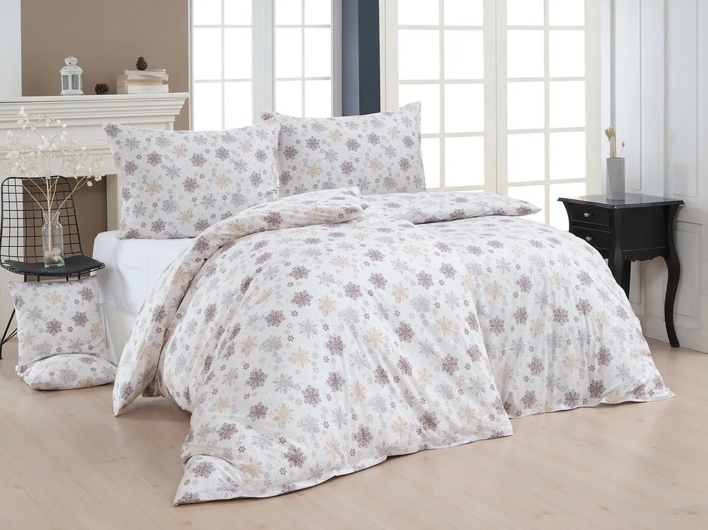 Matějovský povlečení Winter Glow Flanel premium Rozměr: 140 x 220 cm, 70 x 90 cm
