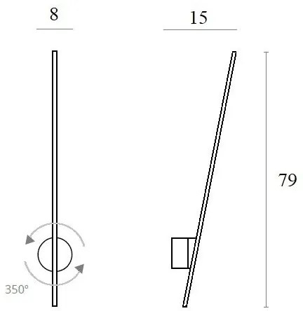 MAXLIGHT W0267 - LED Venkovní nástěnné svítidlo SPIDER LED/8,4W/230V IP44 černá