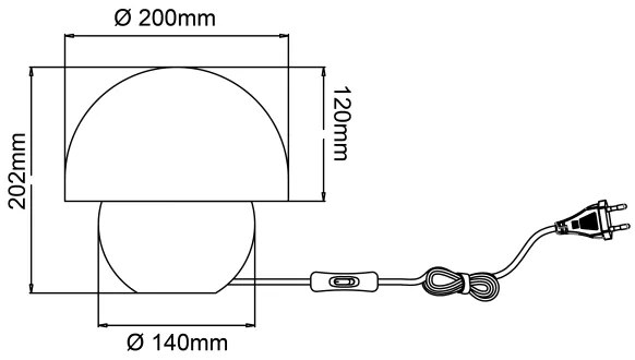 Brilliant - Stolní lampa NALAM 1xE14/40W/230V šedá/jasan
