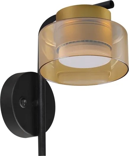 Brilagi - Nástěnná lampa AURA LUX 1xGX53/30W/230V černá/zlatá