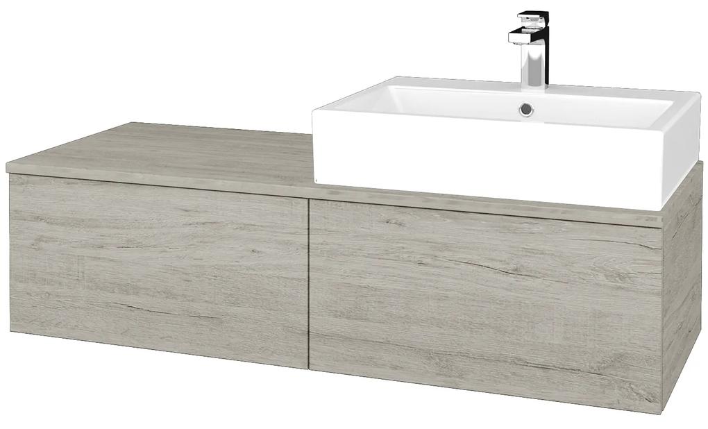 Dřevojas Koupelnová skříňka MODULE SZZ12 120 Varianta: M01 Bílá mat / M01 Bílá mat / Levé