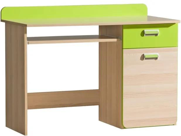 PC stůl v jednoduchém moderním provedení zelený EGO L10