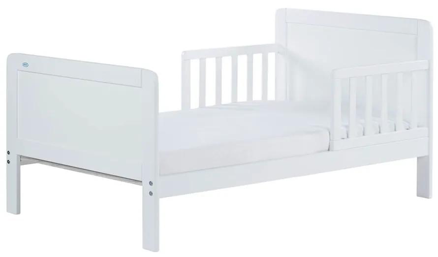 DREWEX dětská postel se zábranou Olek 140x70 cm bílá