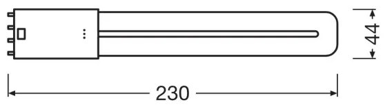 LED Zářivková trubice 2G11/8W/230V 3000K - Osram