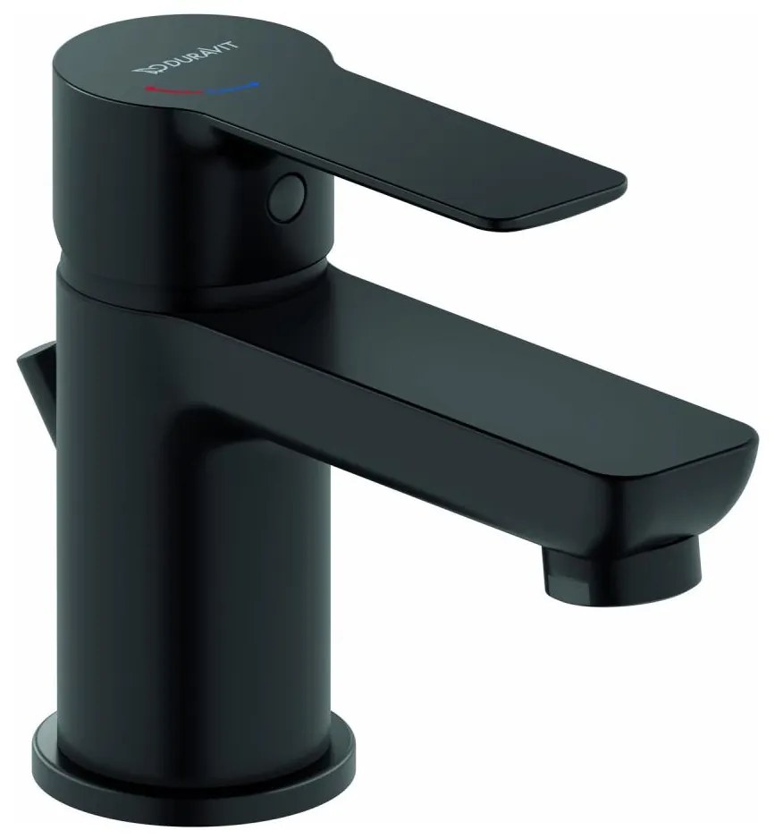 Duravit DC1013001046 - Umyvadlová baterie + výpusť D-CODE matná černá DC1013001046