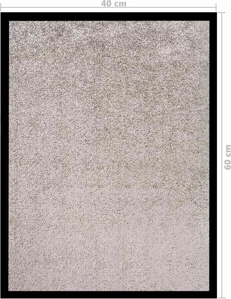 Rohožka šedá 40 x 60 cm 331589